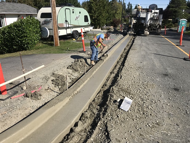 Walkem Road sidewalk project moves towards completion